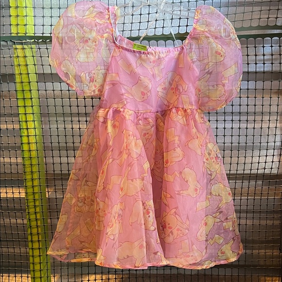 Pokemon | Dresses | Pokemon Pink Pikachu Kids Dress | Poshmark